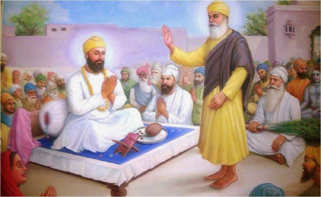 Gur Gaddi: Anointment of Guru Angad Dev as second master of the Sikhs ...